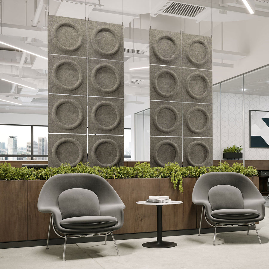 Halo Harmony3D Acoustic Felt Hanging Panels | Room Dividers – Inhabit