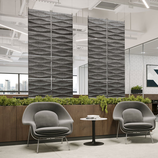 Origami Harmony3D Acoustic Felt Hanging Panels | Room Dividers – Inhabit