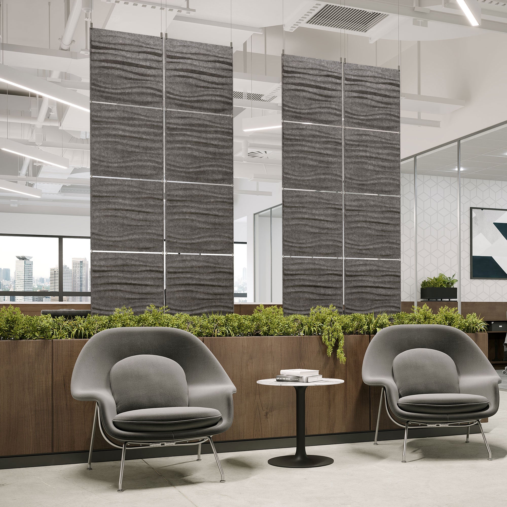 Tidal Harmony3D Acoustic Felt Hanging Panels | Room Dividers